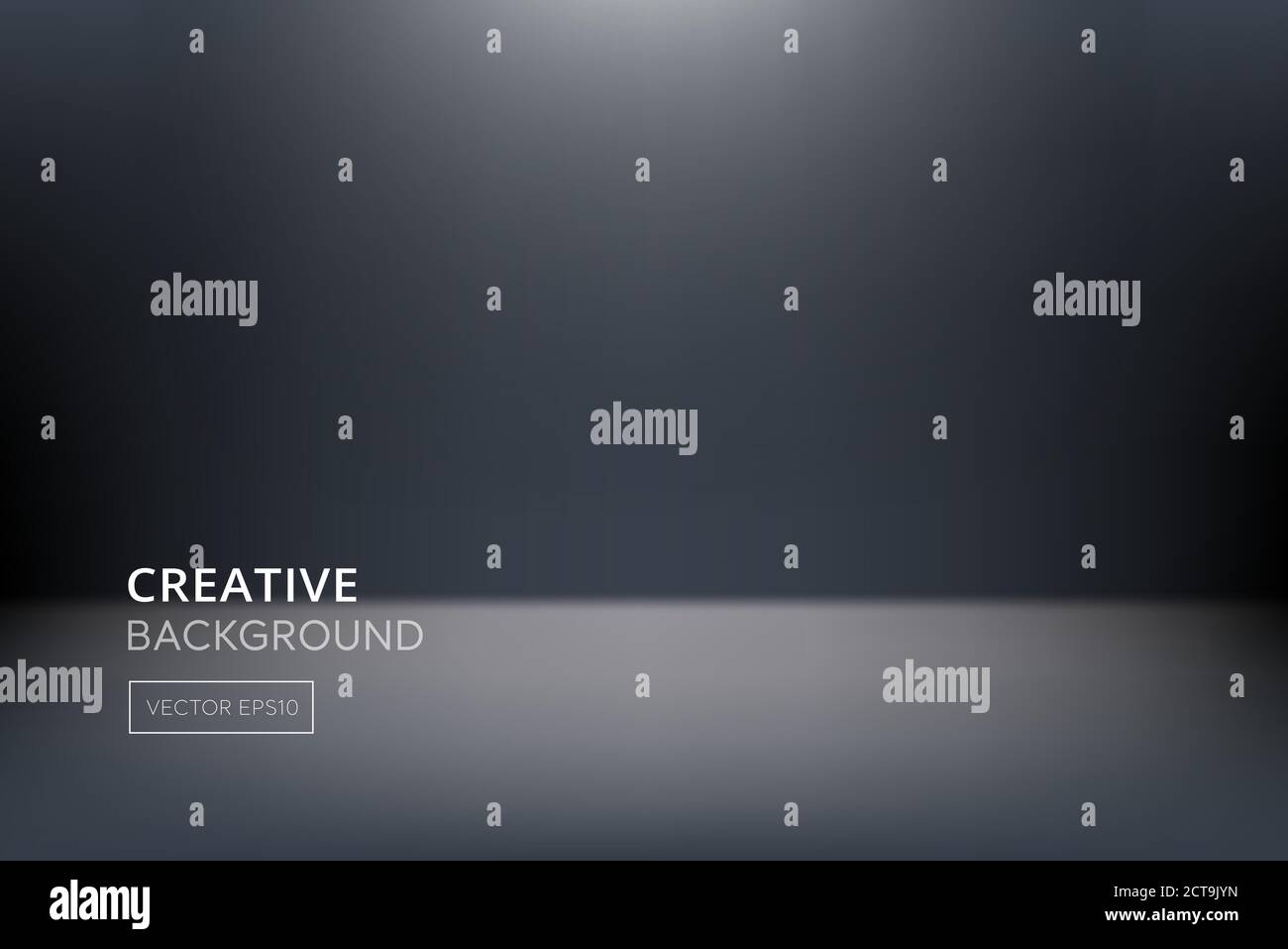 Modern abstract gradient dark gray room background with light from ...
