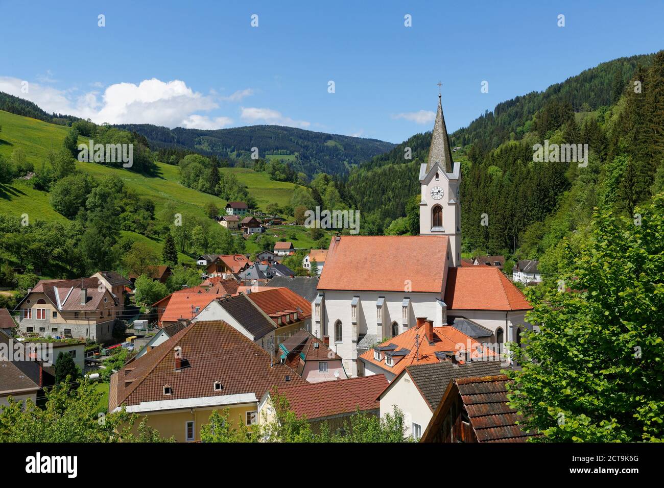Austria, Carinthia, View of Gortschitz Stock Photo - Alamy