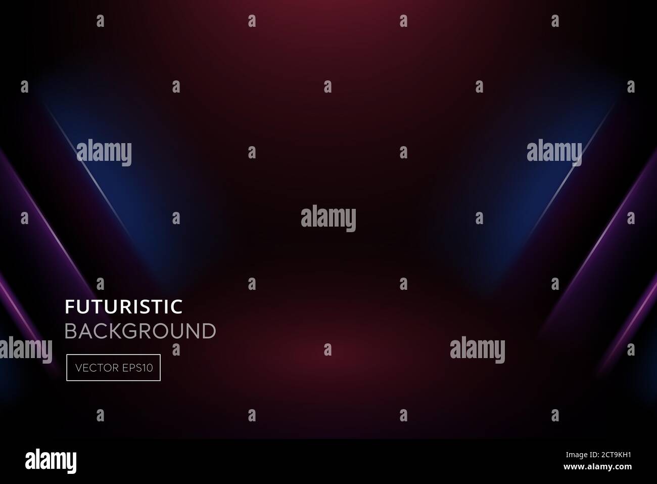 Futuristic abstract gradient dark room background Stock Vector Image ...