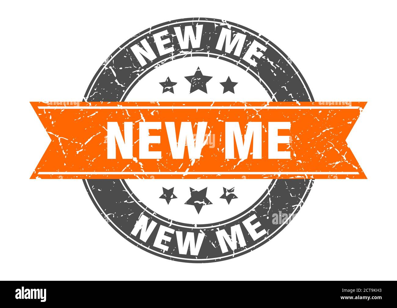 new me round stamp with ribbon. sign. label Stock Vector Image & Art ...