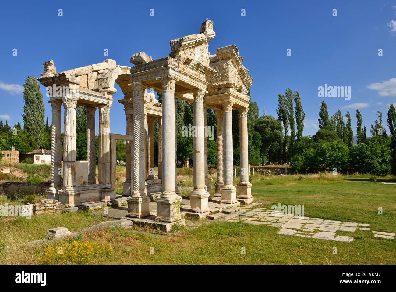 Turkey, Caria, antique Tetrapylon at the archaelogical site of ...