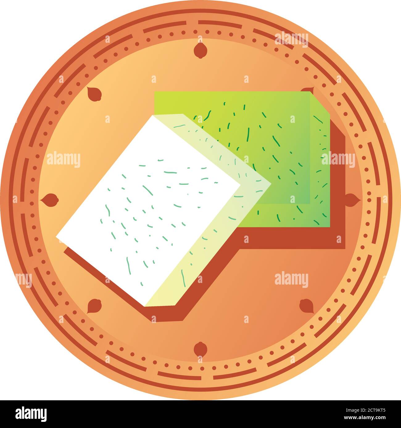 diwali food on plate detailed style icon design, india festival of ...