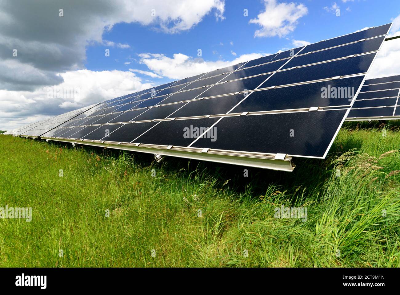 Germany, photoelectric cells of solar power plant Stock Photo - Alamy