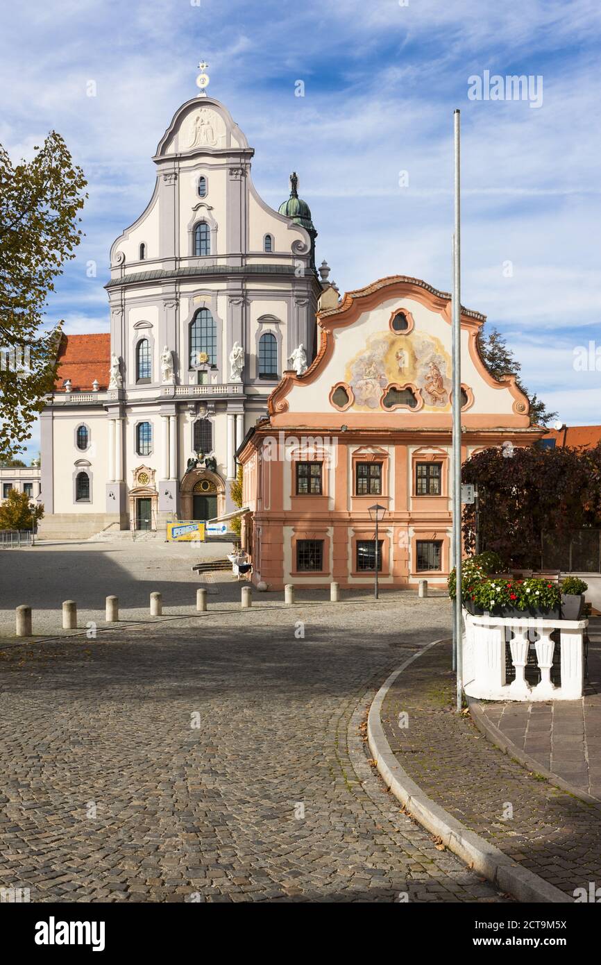 Germany, Bavaria, Upper Bavaria, Altoetting, pilgrimage church St. Anna ...
