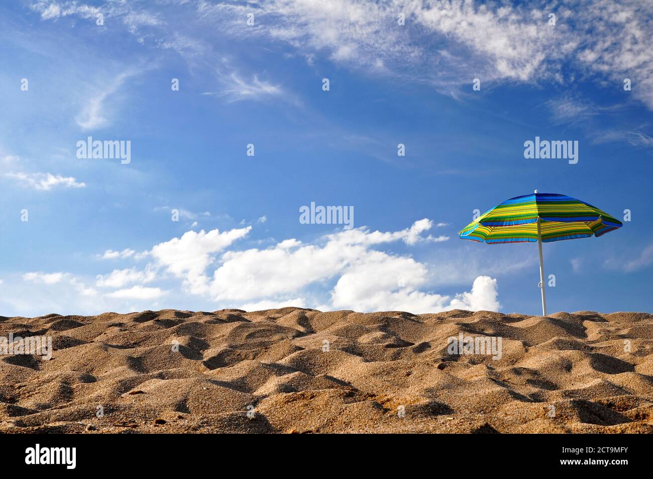 Portugal, Algarve, Sun shade at beach Stock Photo - Alamy