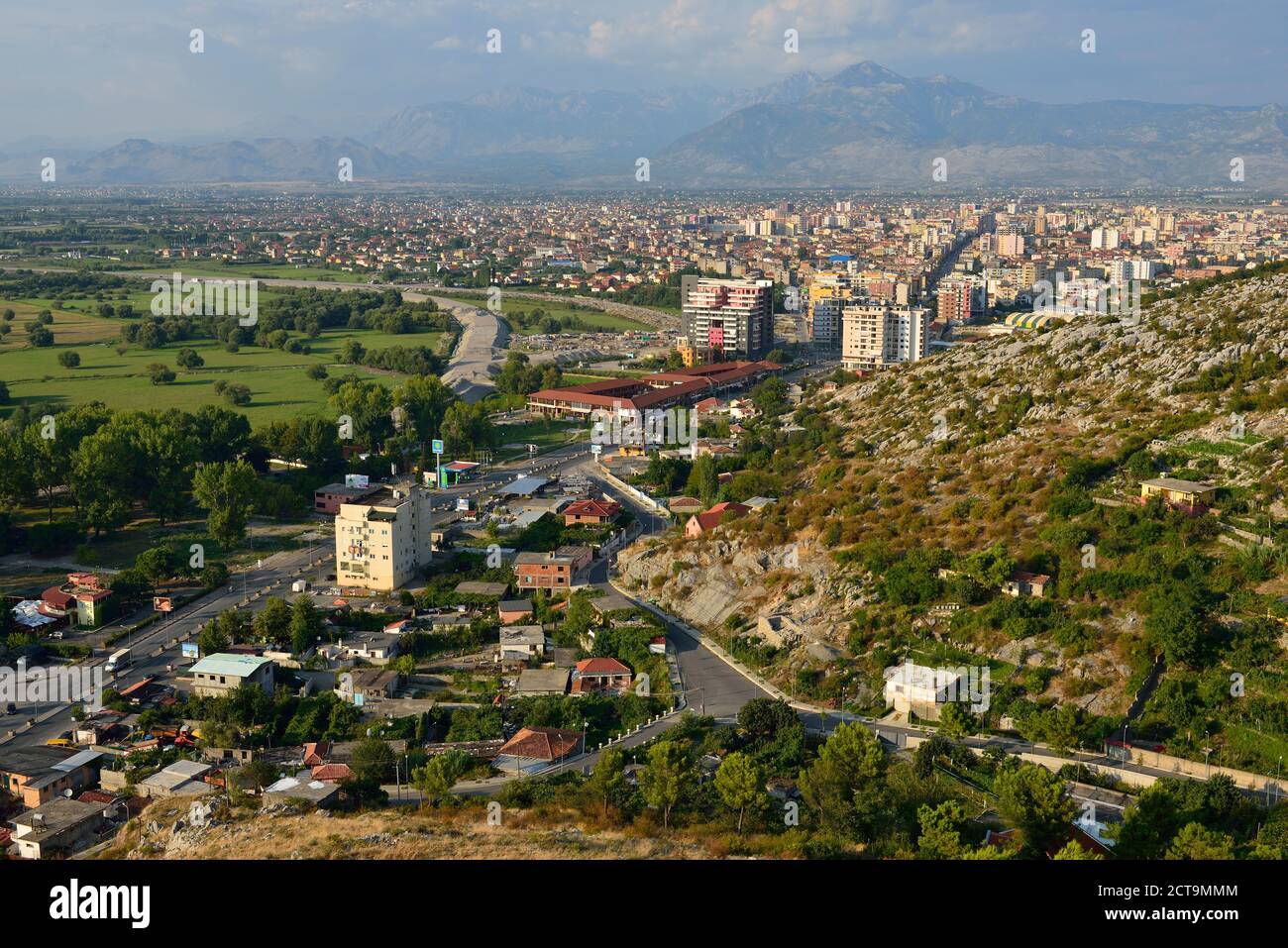Albania, Shkodra, View from Rozafa Castle Stock Photo - Alamy