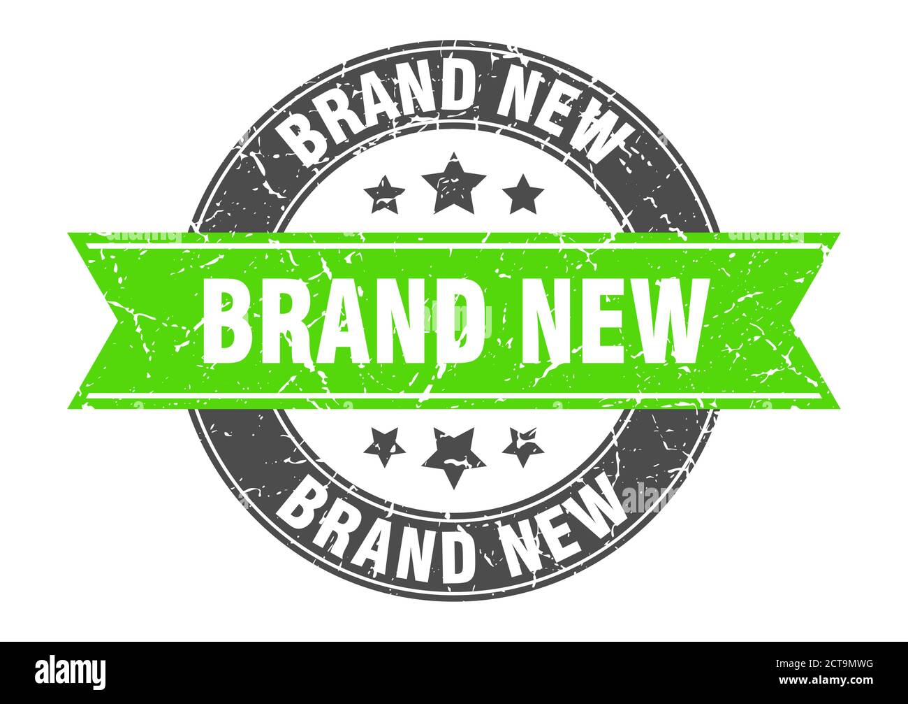 brand new round stamp with ribbon. sign. label Stock Vector Image & Art ...