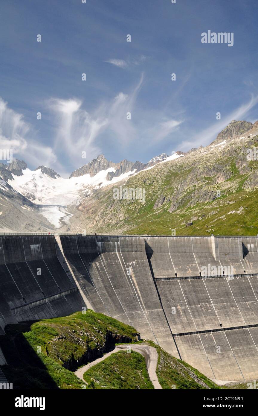 Switzerland, Canton of Bern, Bernese Alps, Upper Aare-Lake and Upper ...