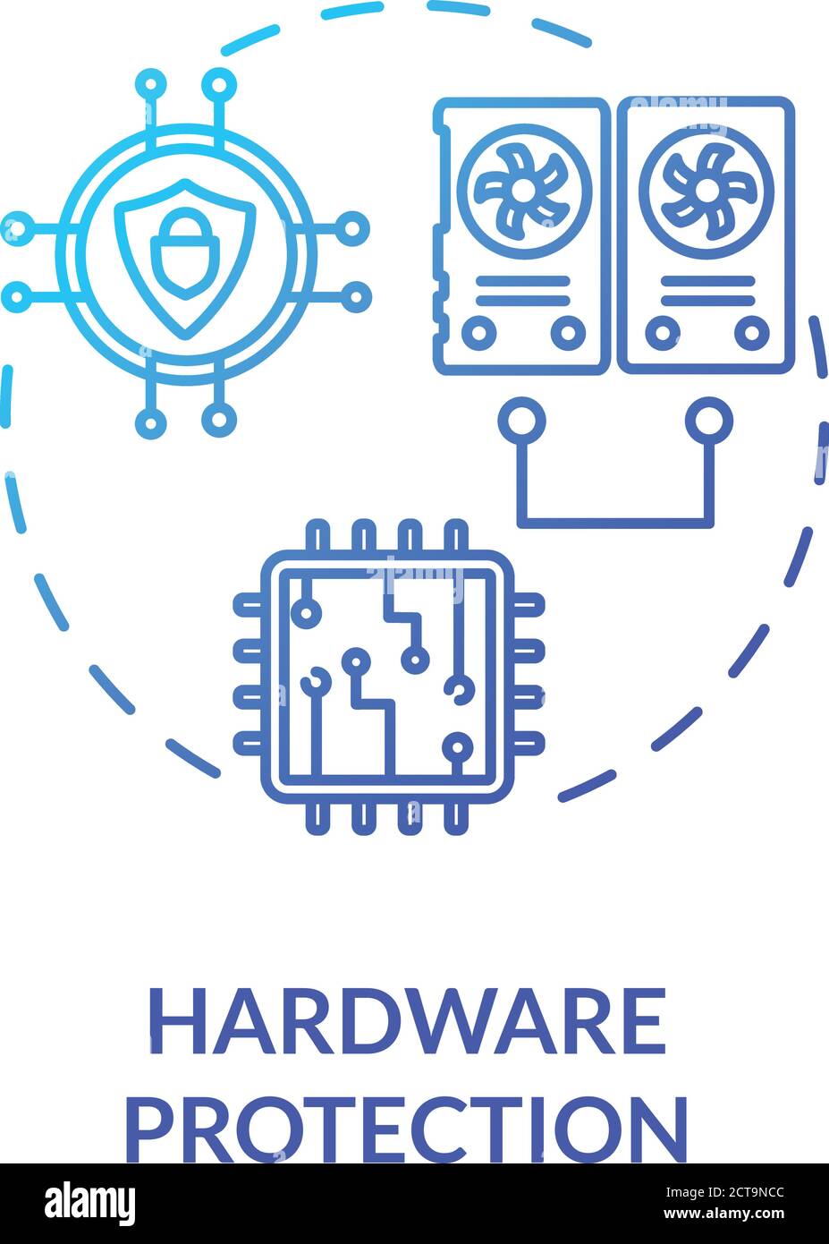 Hardware protection concept icon Stock Vector Image & Art - Alamy