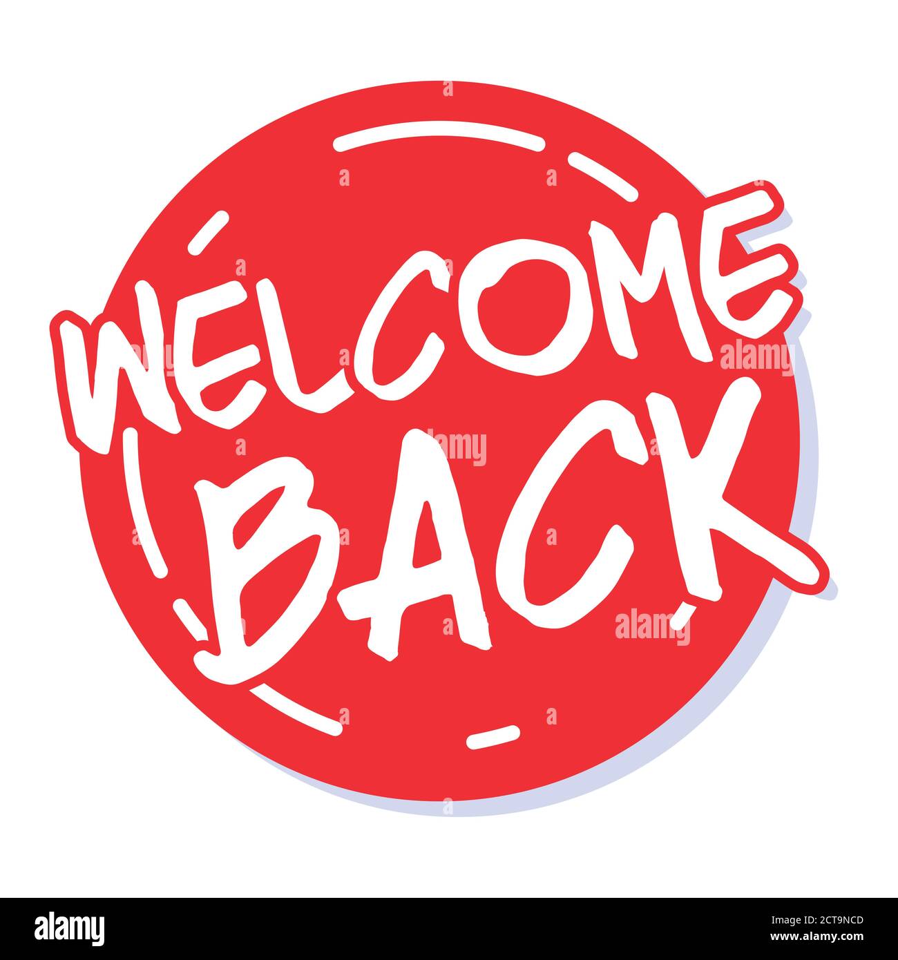 welcome back after pandemic, we are working again vector illustration ...