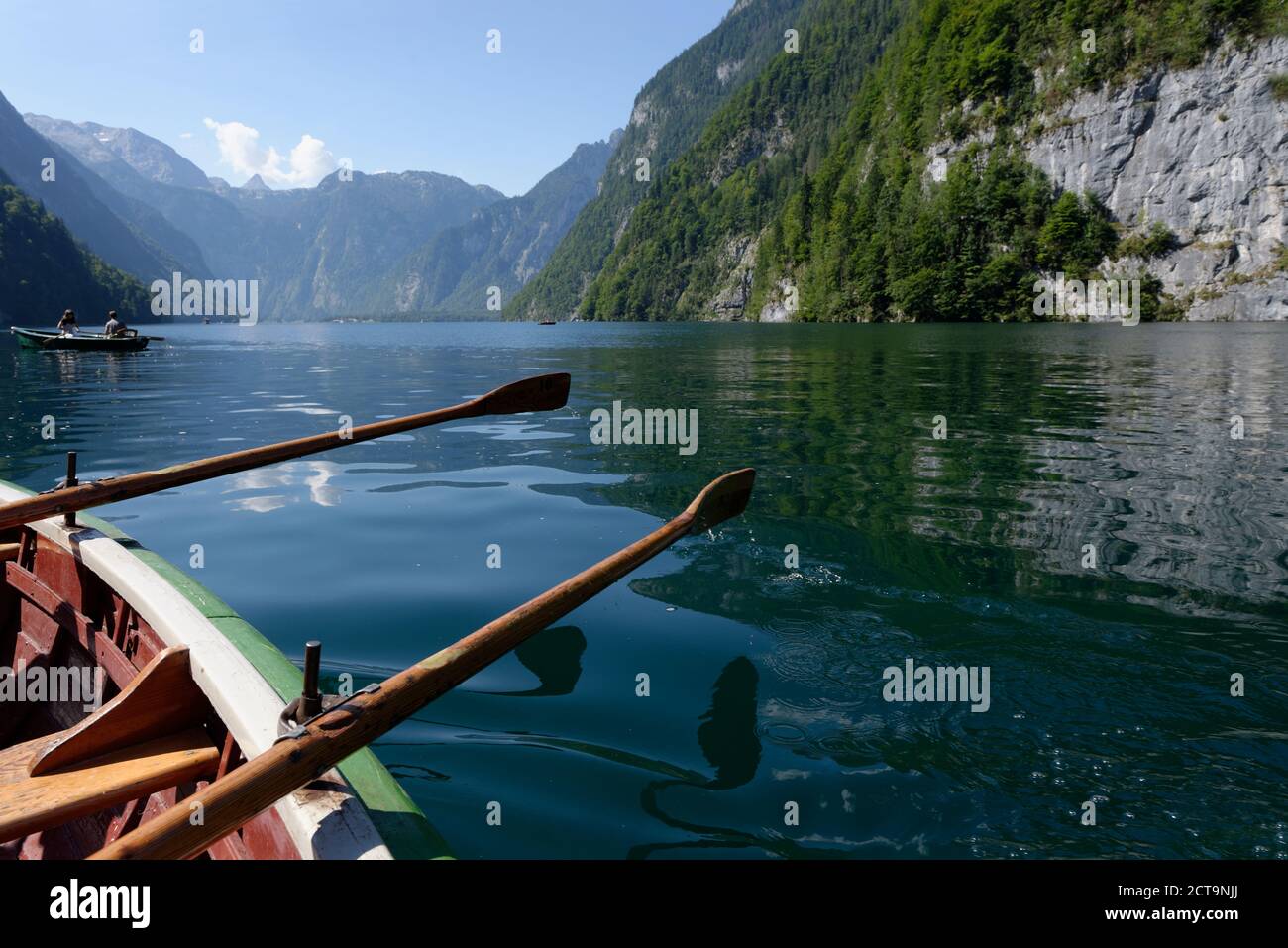 Germany, Bavaria, Koenigssee, Rowing boats Stock Photo - Alamy