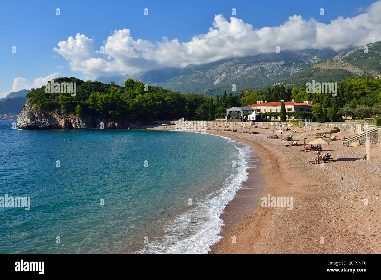 Montenegro, Crna Gora, The Balkans, bay and beach at the luxury hotel ...