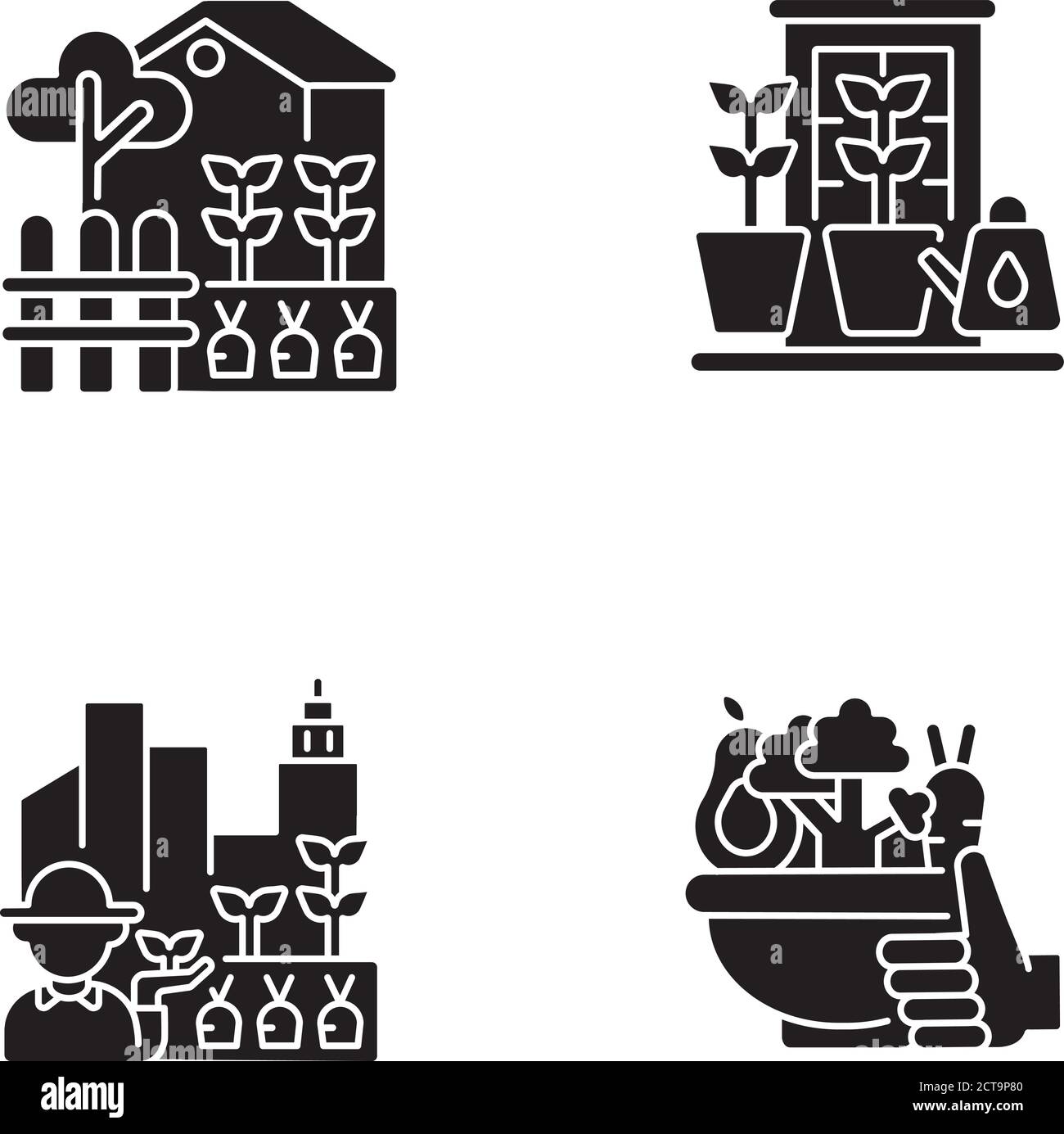 Hobby black glyph icons set on white space Stock Vector Image & Art - Alamy