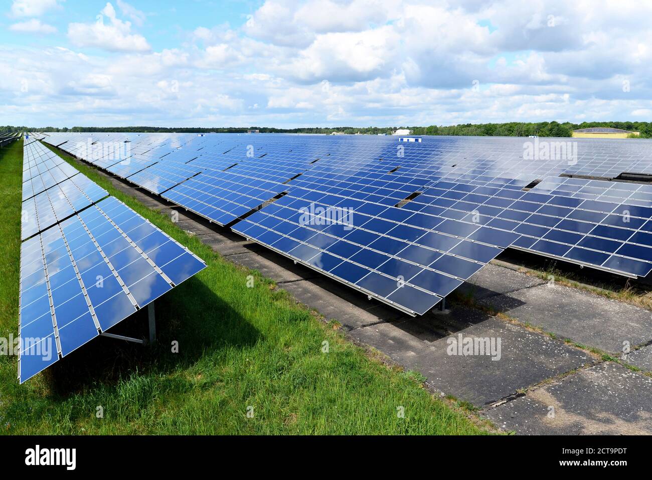 Germany, photoelectric cells of solar power plant Stock Photo - Alamy