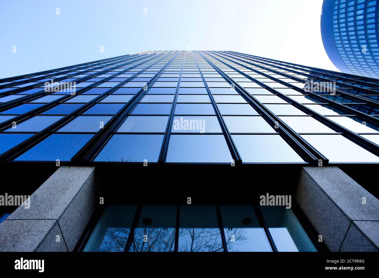 Germany, North Rhine-Westphalia, Dortmund, facade of high-rise office ...