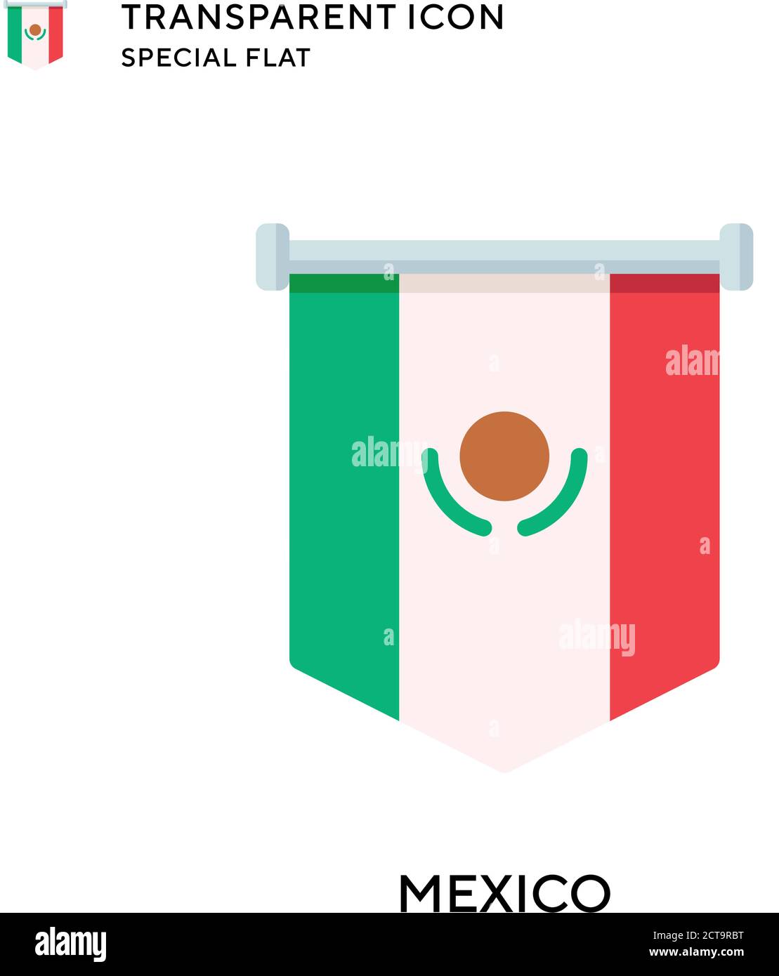 Mexico vector icon. Flat style illustration. EPS 10 vector Stock Vector ...