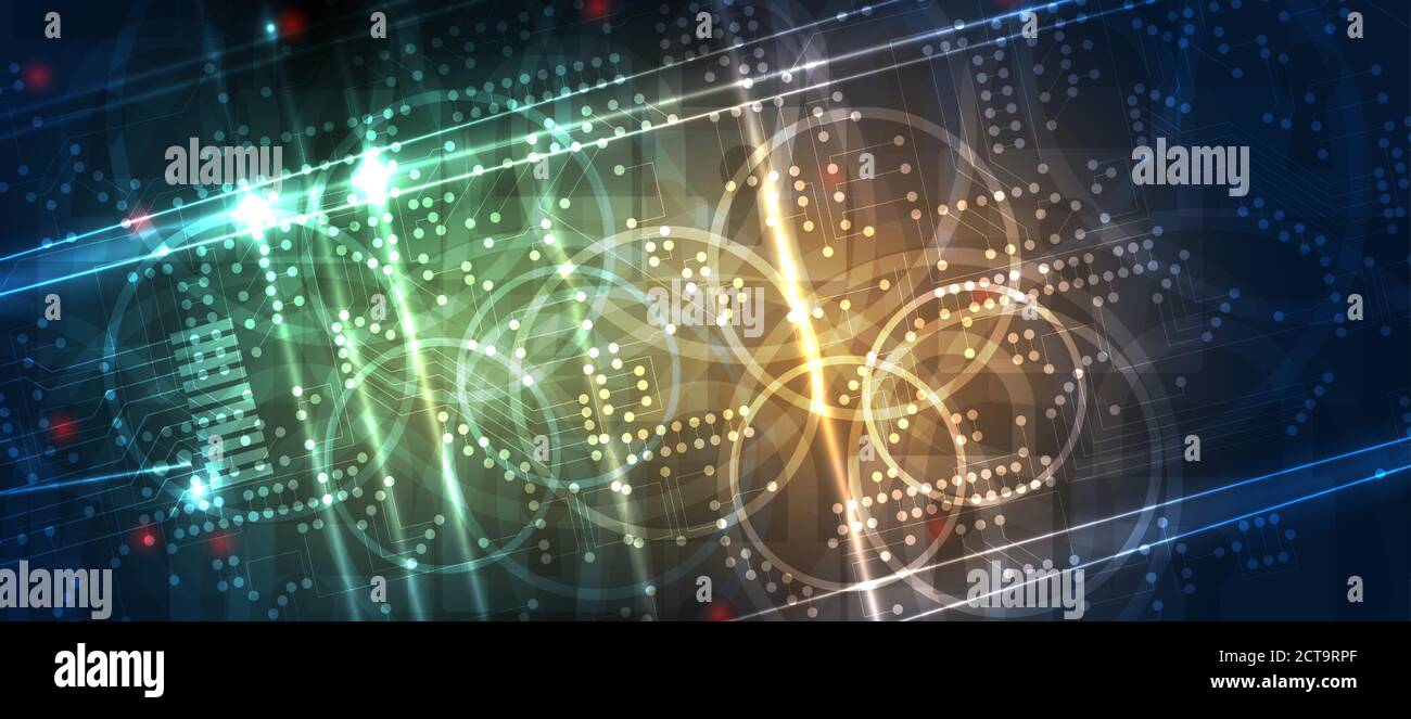 Abstract Structure Circuit Computer Technology Business Background