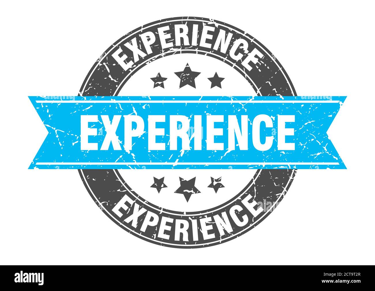 Experience stamp round ribbon Stock Vector Images - Alamy