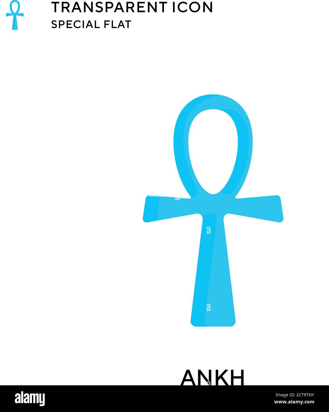 Ankh vector icon. Flat style illustration. EPS 10 vector Stock Vector ...