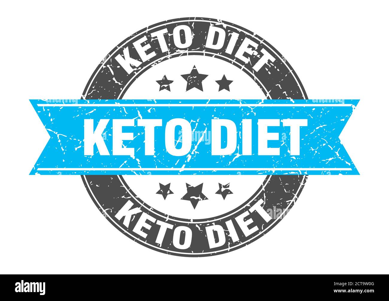keto diet round stamp with ribbon. sign. label Stock Vector Image & Art ...