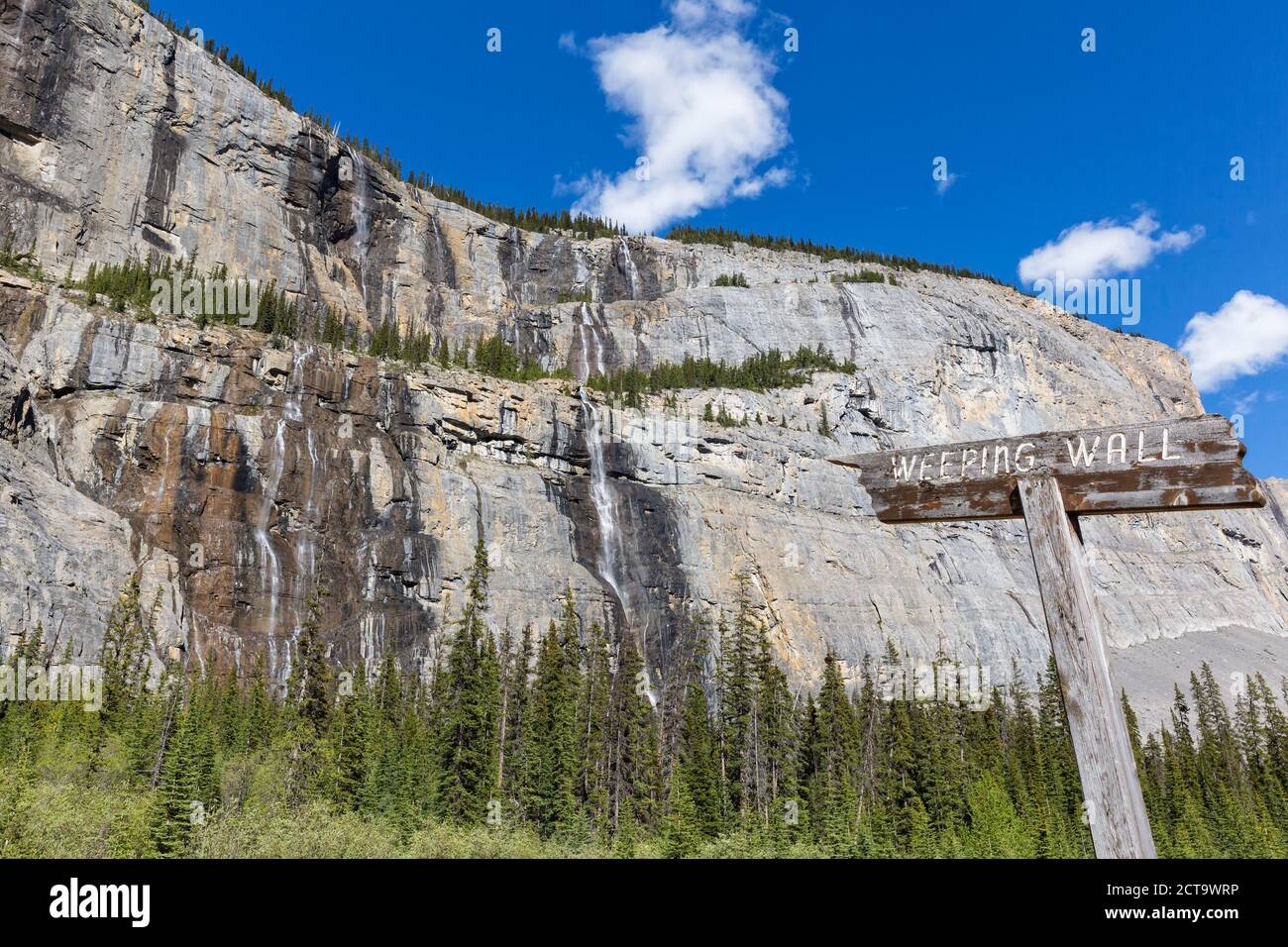 Canada, Alberta, Banff National Park, Weeping Wall Stock Photo - Alamy