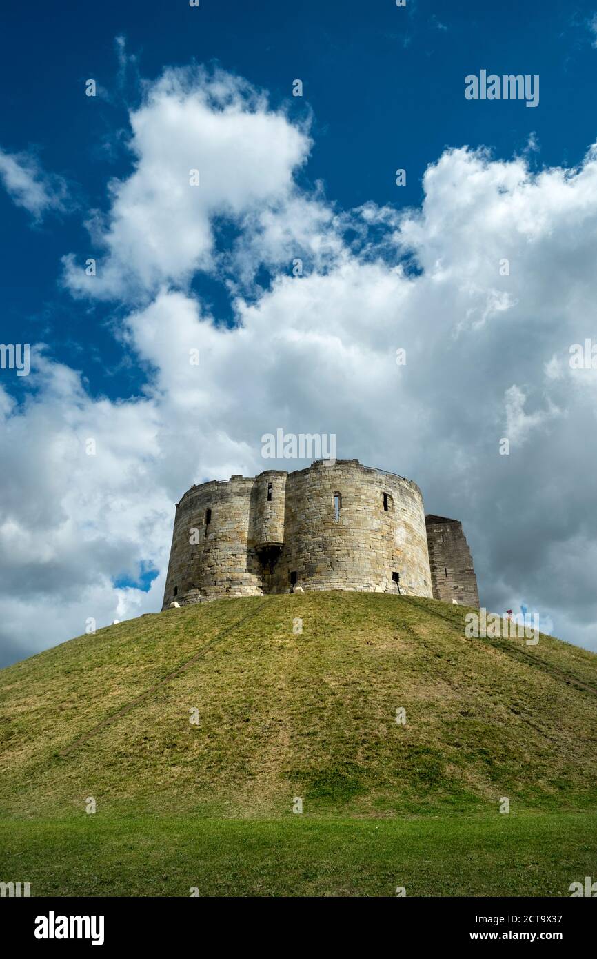 Great Britain, England, Clifford's Tower in York Stock Photo - Alamy