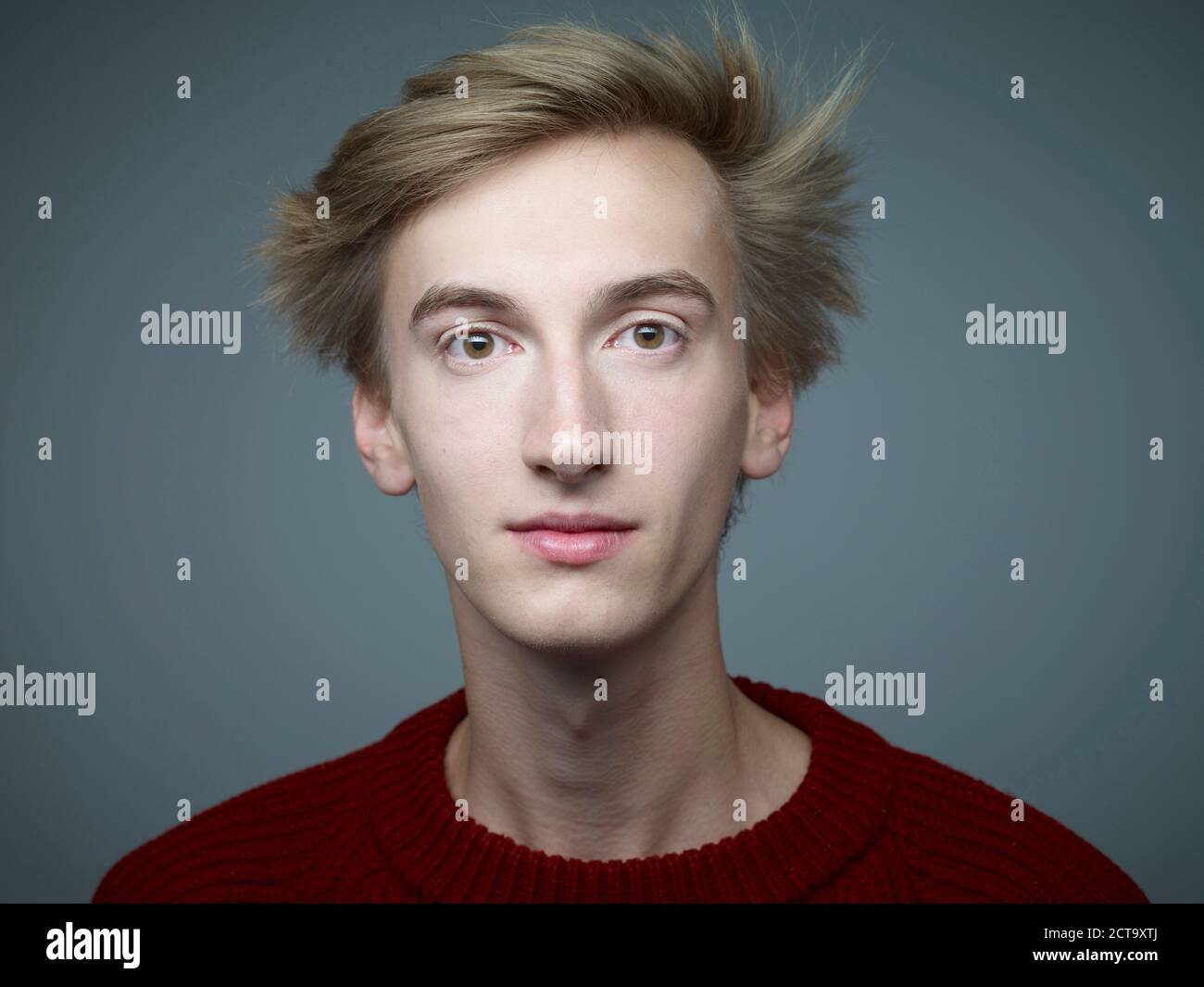 Young man indoors portrait student hi-res stock photography and images ...