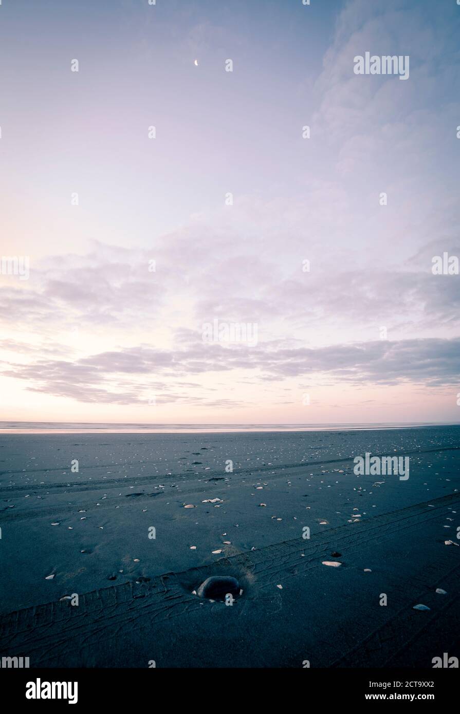 New Zealand, Sunset at Foxton beach Stock Photo - Alamy
