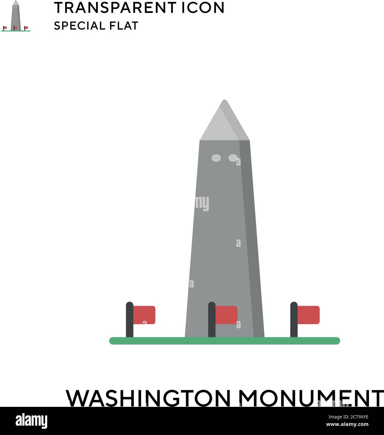 Washington dc monument memorial tower mall usa landmark Stock Vector ...