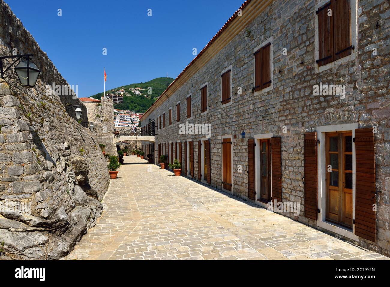 Montenegro, Crna Gora, Castle of Budva Stock Photo - Alamy