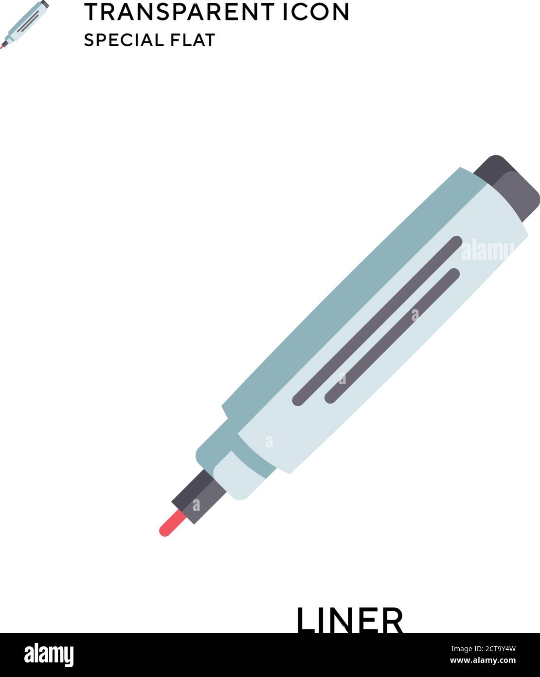 Liner vector icon. Flat style illustration. EPS 10 vector Stock Vector ...