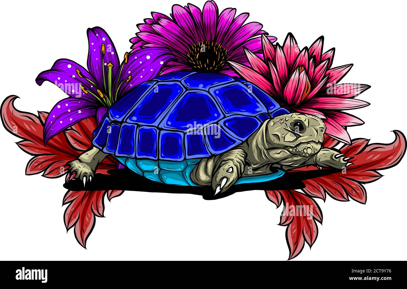 Land Turtle Stock Vector Images - Alamy