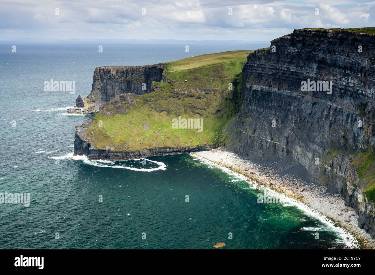 Ireland, County Clare, landscape at Cliffs of Moher Stock Photo - Alamy