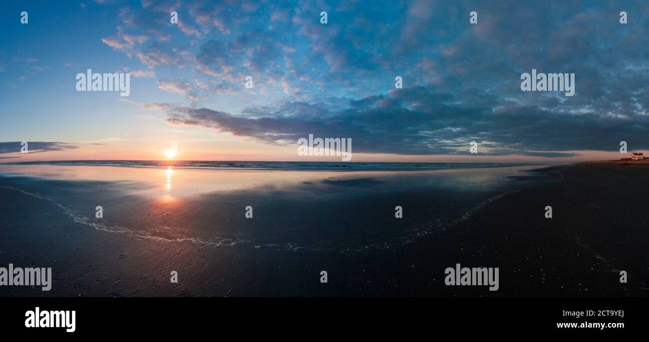 New Zealand, Sunset at Foxton beach Stock Photo - Alamy