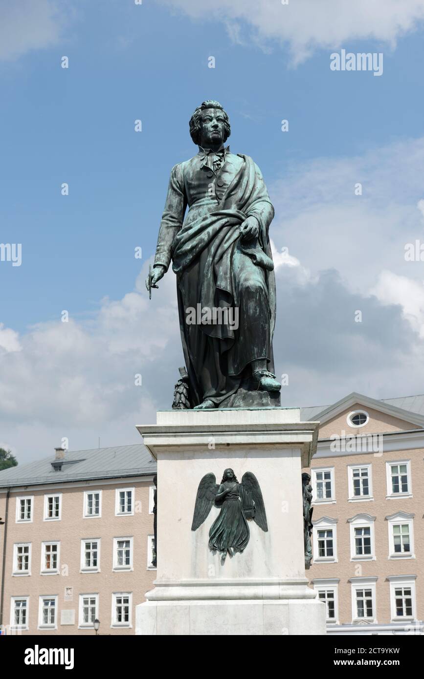 Austria, Salzburg, Mozart memorial, Mozart square Stock Photo - Alamy