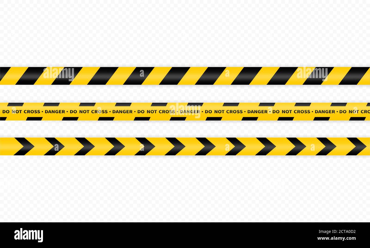 Police strip icon. Do not cross. Dangerous. Accident zone. Vector on ...