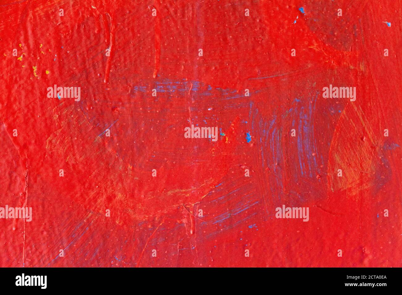 stone wall with blue and red paint. background for designer Stock Photo ...