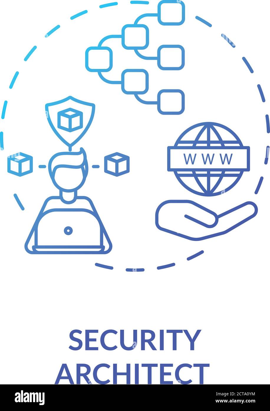 Security architect concept icon Stock Vector Image & Art - Alamy
