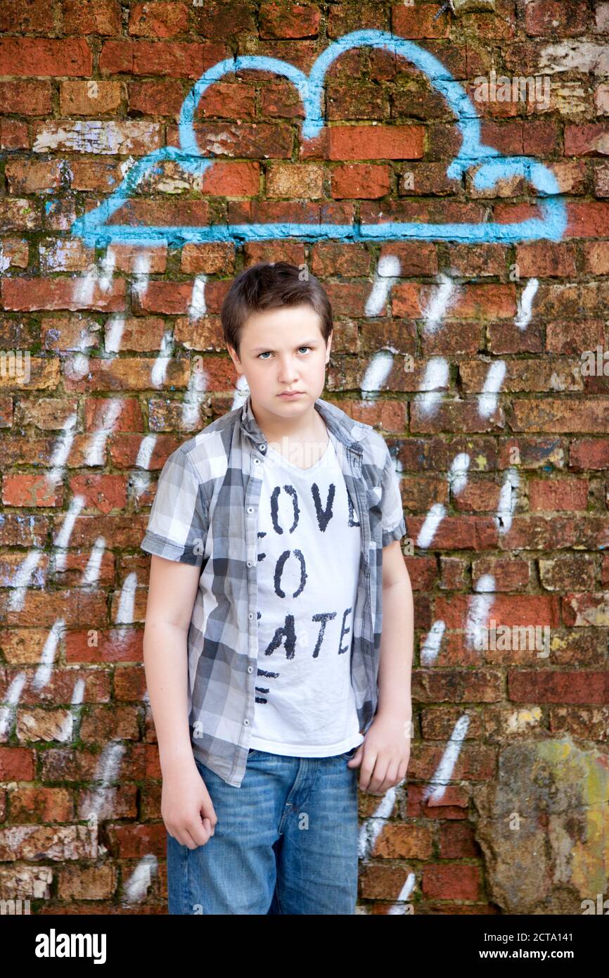 Germany, Berlin, Portrait of teenage boy Stock Photo - Alamy