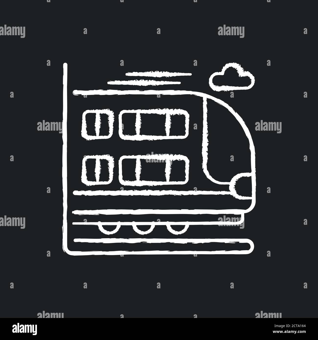 Two storey passenger railroad car Stock Vector Images - Alamy