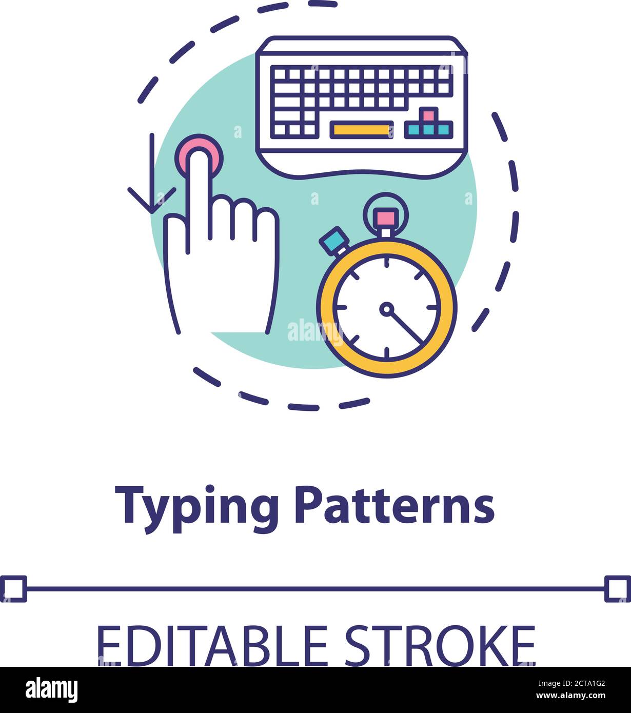 Typing key Stock Vector Images - Alamy