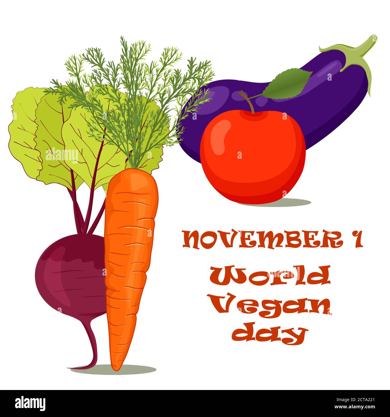 World Vegetarian Day cartoon style Stock Vector Image & Art - Alamy