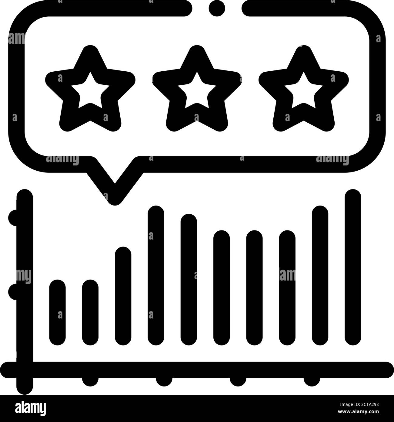 infographic review icon vector outline symbol illustration Stock Vector ...