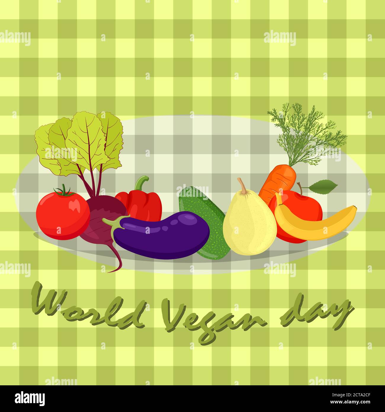World Vegetarian Day cartoon style Stock Vector Image & Art - Alamy