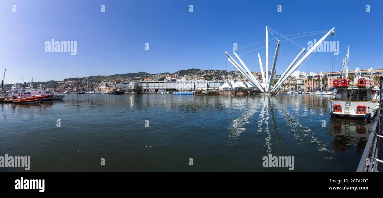 Italy, Genoa, View of Porto Ragerra Stock Photo - Alamy