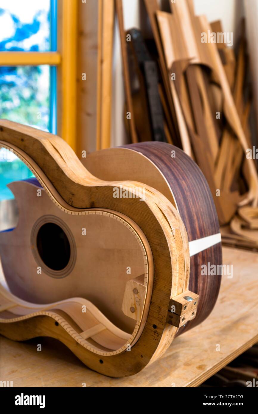Guitar production hi-res stock photography and images - Alamy