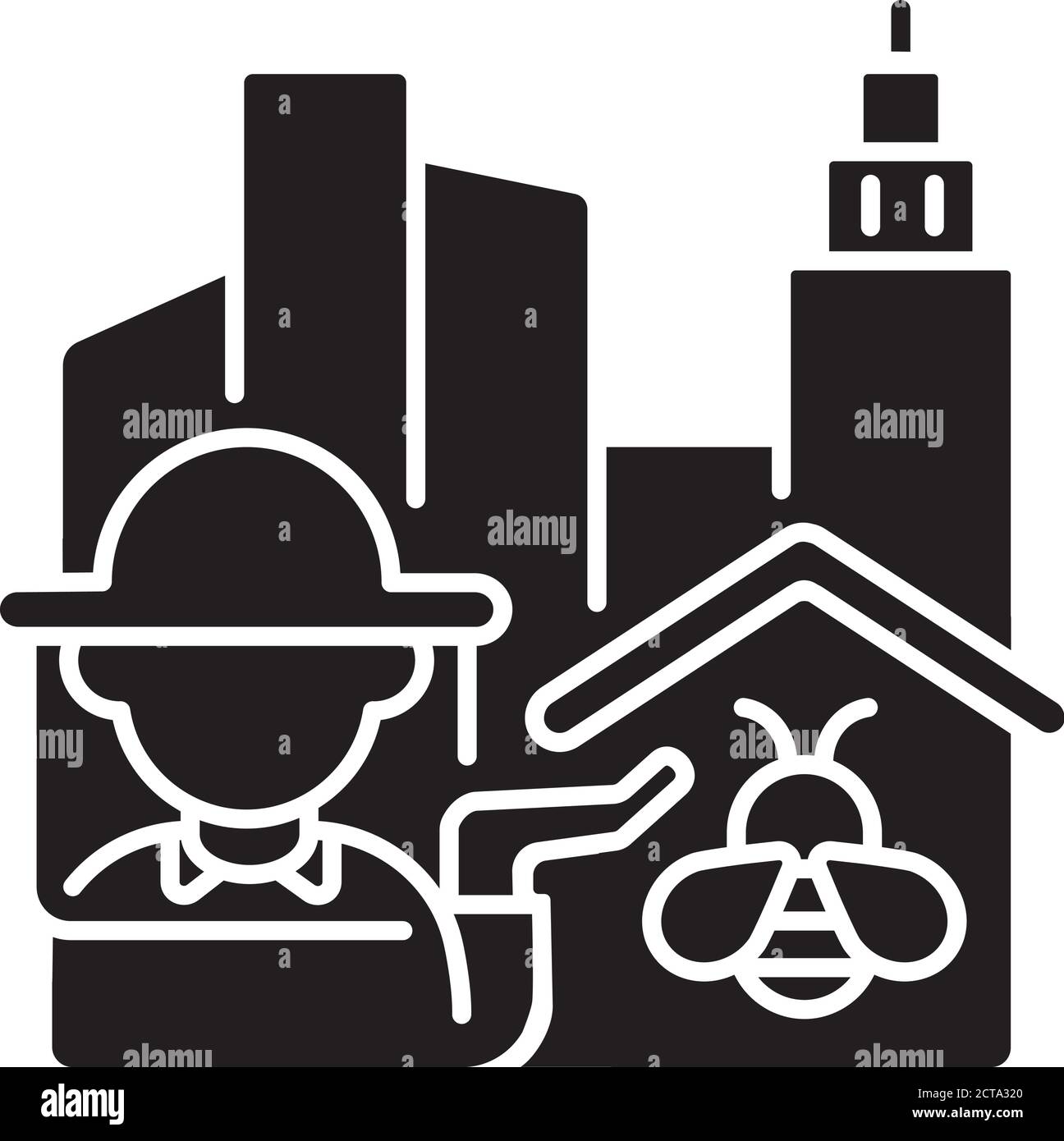 Urban farmer logo Stock Vector Images - Alamy