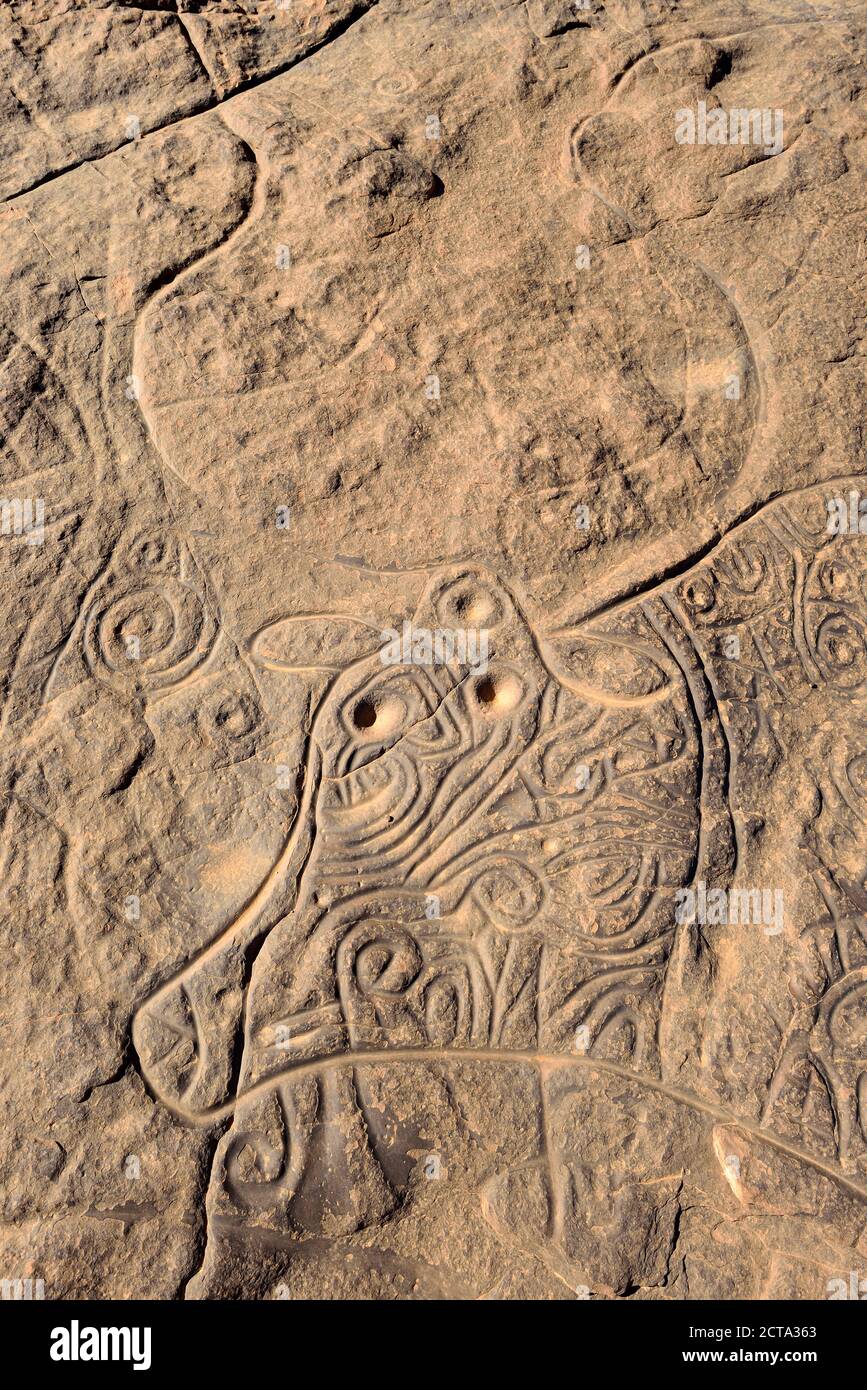 North Africa, Sahara, Algeria, Tassili N'Ajjer National Park, Tadrart ...