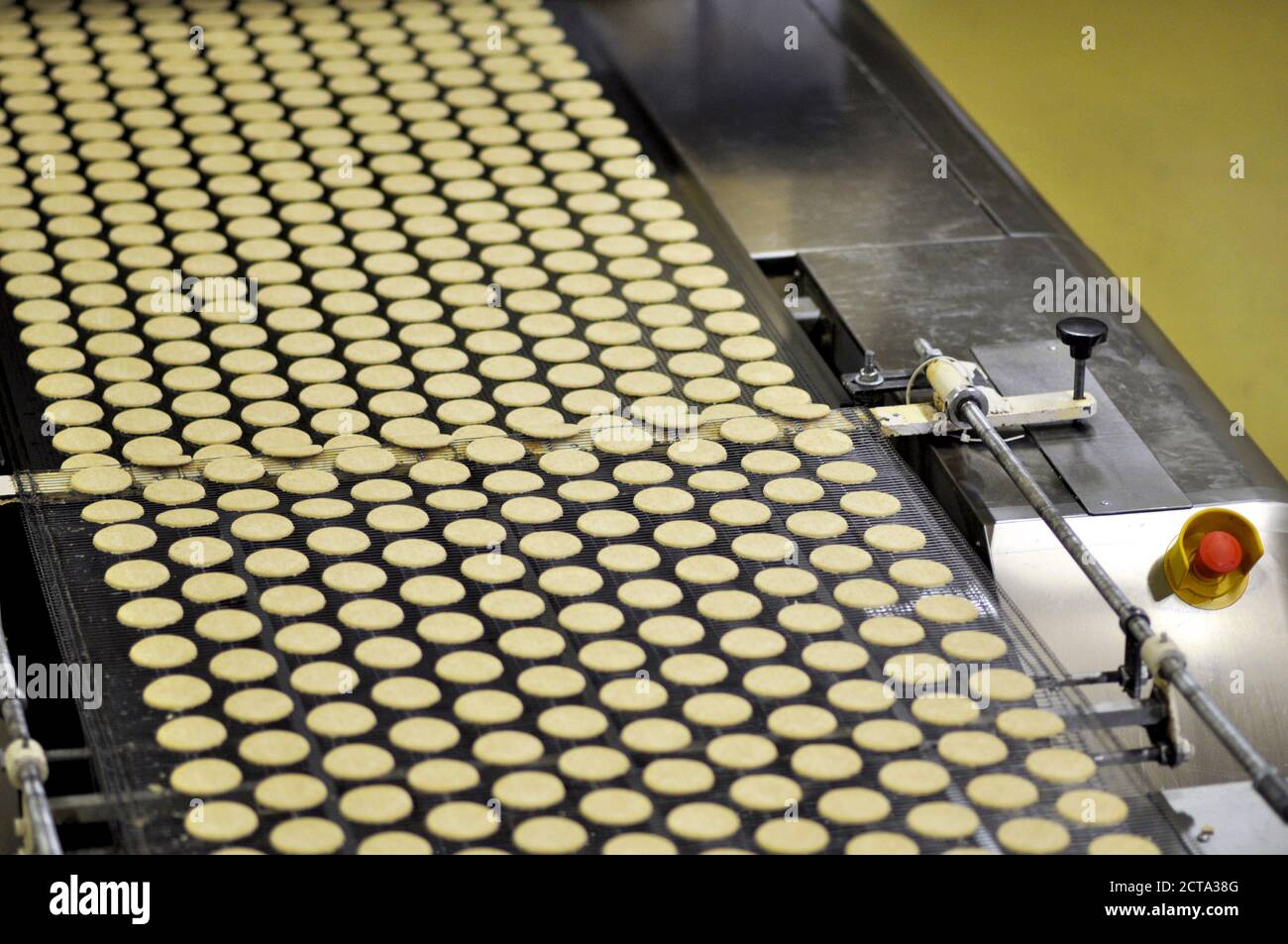 Germany, Food Industry, Cookie production in industrial bakery Stock ...
