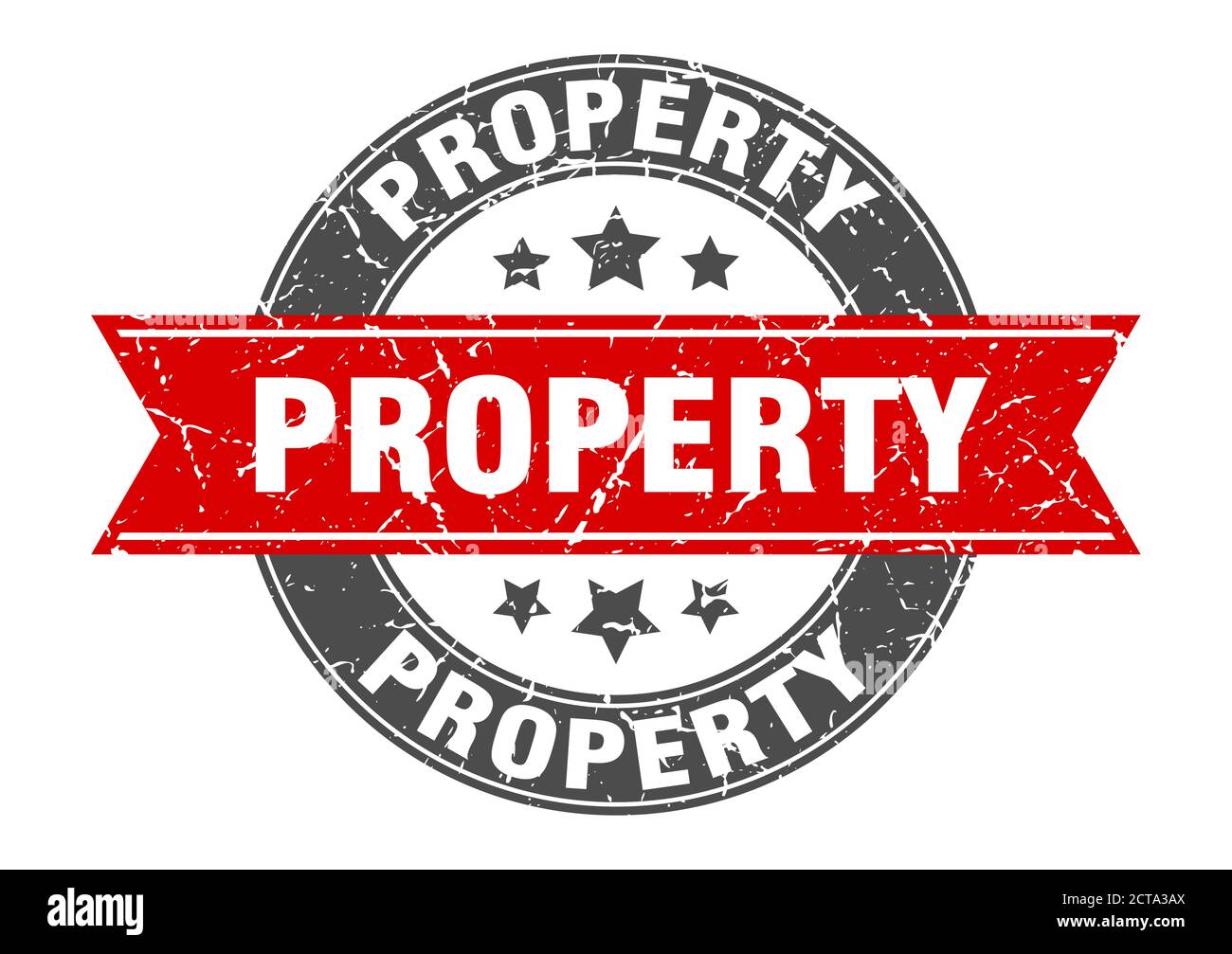 Property stamp round ribbon hi-res stock photography and images - Alamy